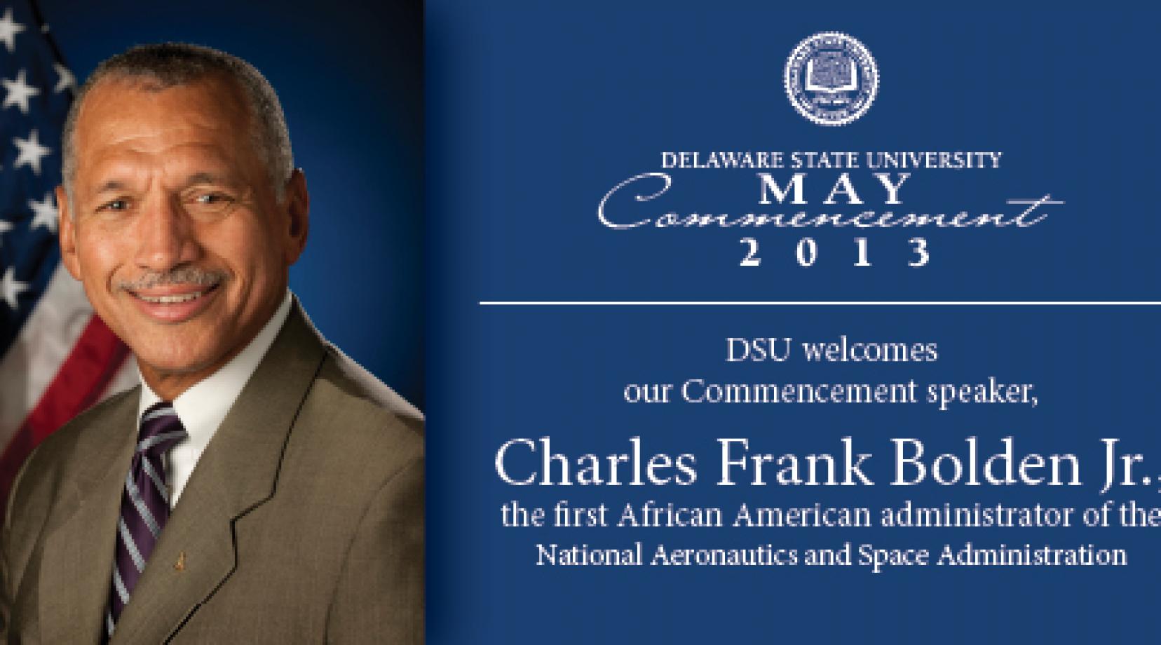 NASA's Charles Frank Bolden Jr. to be 2013 Commencement Speaker